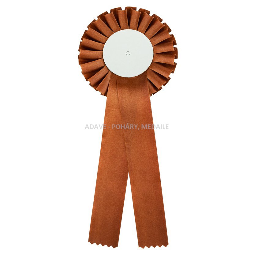 Kokarda jednořadá -hnědá se sponou | ADAVE - POHÁRY, MEDAILE